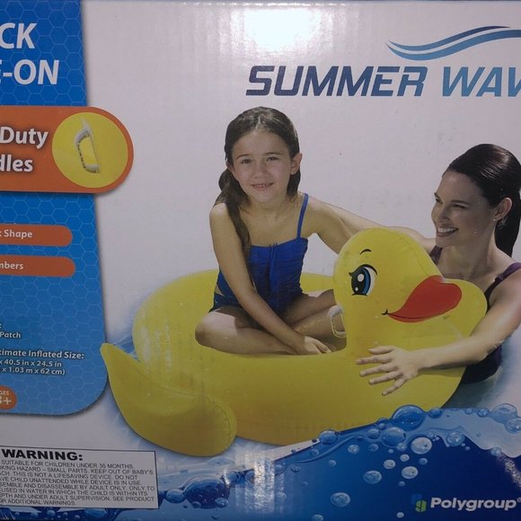 Intex | Other | Intex Inflatable Yellow Duck Rideon Pool Float | Poshmark